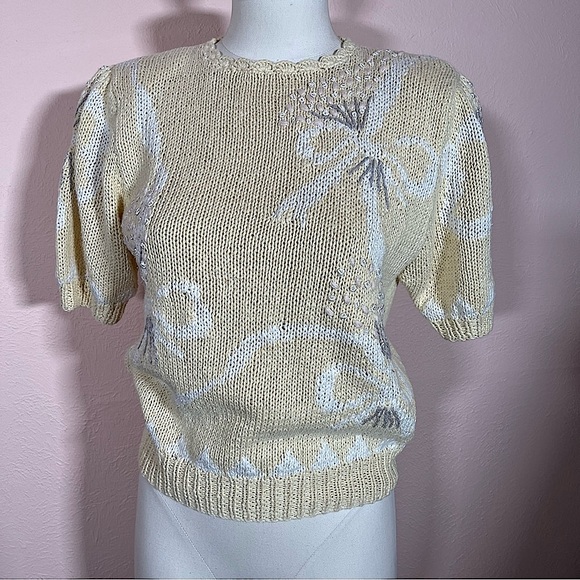 maria christina | Sweaters | Vintage Maria Christina Victorian Floral ...